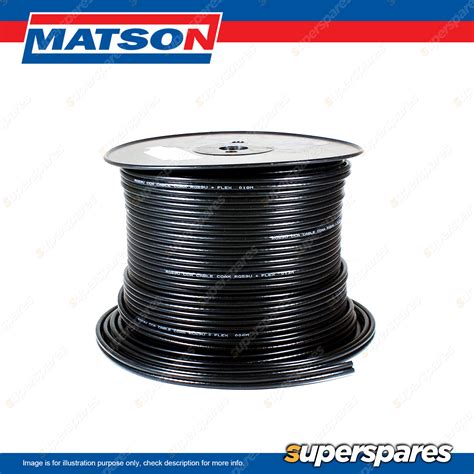 Matson Copper Battery Cable Black Colour 00 Gauge 65 Mm2 30 Metre Length