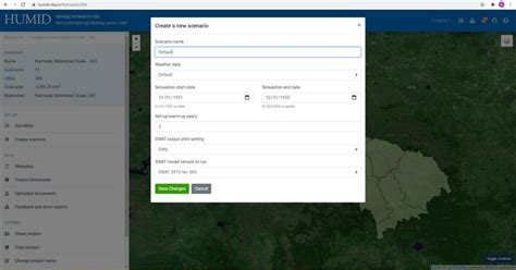 creation of scenario for execution for swat modelrun download