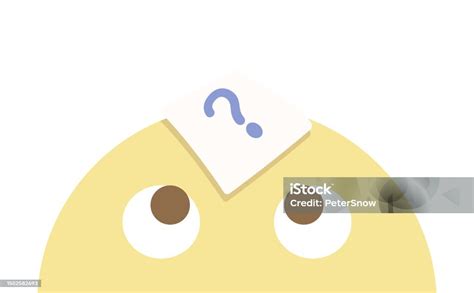문제를 나타내는 물음표를 올려다보는 귀여운 이모티콘 문제 해결 호기심 질문 의심 해결책 벡터 일러스트레이션 디자인 개념에 대한 스톡 벡터 아트 및 기타 이미지 Istock
