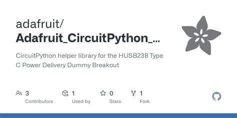 Github Adafruitadafruitcircuitpythonhusb238 Circuitpython Helper