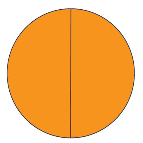 One Half Using A Circle