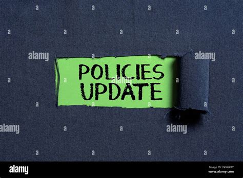 Inspiration Showing Sign Policies Update Conceptual Photo Act Of
