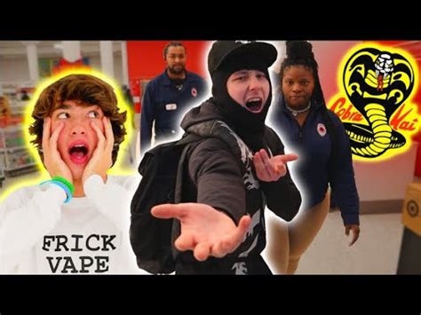 Cobra Kai Prank Ft Baylen Levine Youtube