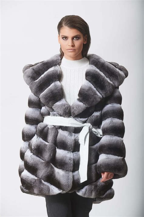 Chinchilla Jacket With Hood Shopifur