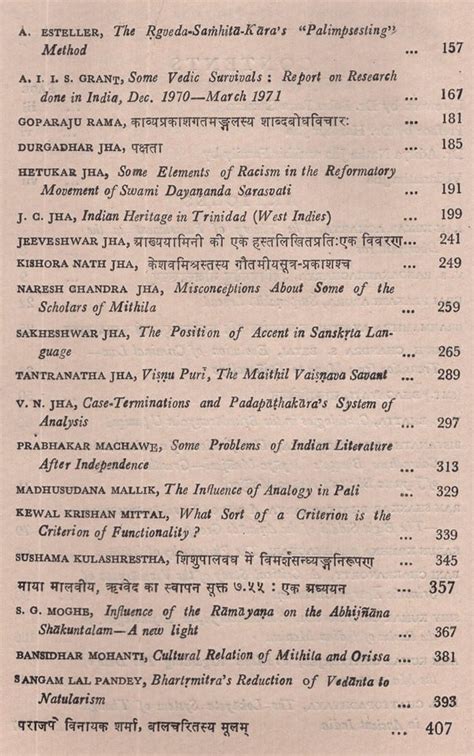 aditya natha jha commemoration volume journal of the ganganatha jha