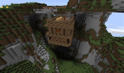 Building With My Sister Cliff House Minecraft Map