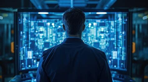 Premium Ai Image Electrical Engineer Programming For Automation