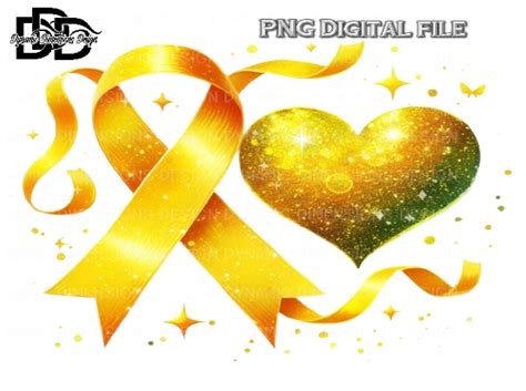 Yellow Awareness Ribbon Clipart Graphic By Dynamic Dimensions