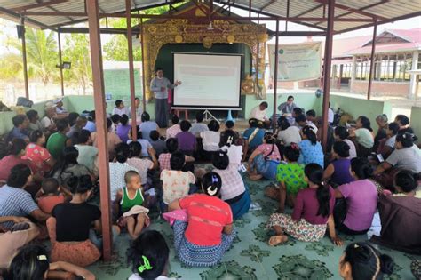 မင်းဘူး စကု မြို့နယ်၌ မီးခိုးမြူငွေ့နှင့် လေထုညစ်ညမ်းမှုတားဆီးကာကွယ်ရေး အသိပညာပေးခြင်းများ ဆောင