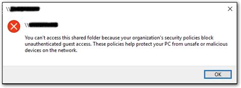 You Cant Access This Shared Folder Because Your Organizations