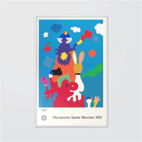 1972 Munich Olympics Edition Olympia 1972 Munich Art Posters Case