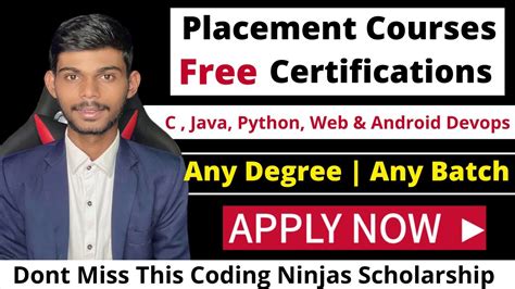 Free Courses And Certifications For Your Placements Coding Ninjas