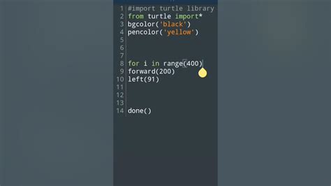 Python Turtle Graphic For Beginner Python Coding Status 😍😜 Shorts
