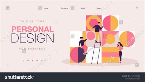 Team Young People Arranging Abstract Geometric Stock Vector Royalty Free 2169769721 Shutterstock
