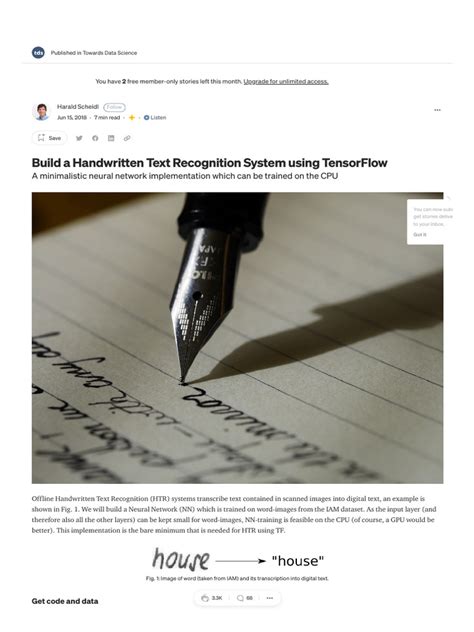 Build A Handwritten Text Recognition System Using Tensorflow By