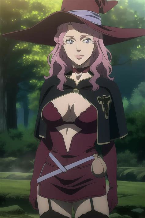 Black Clover Vanessa Enoteca Icon Siyah Anime Sanatı Erza Scarlet