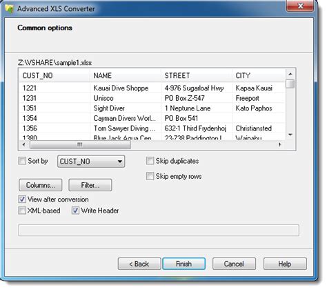 XLSX To XLS Conversion