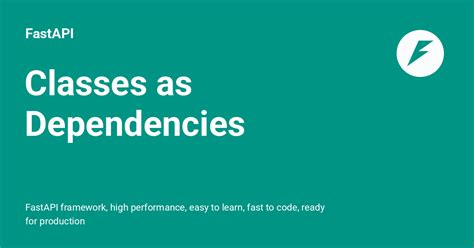 Classes As Dependencies FastAPI