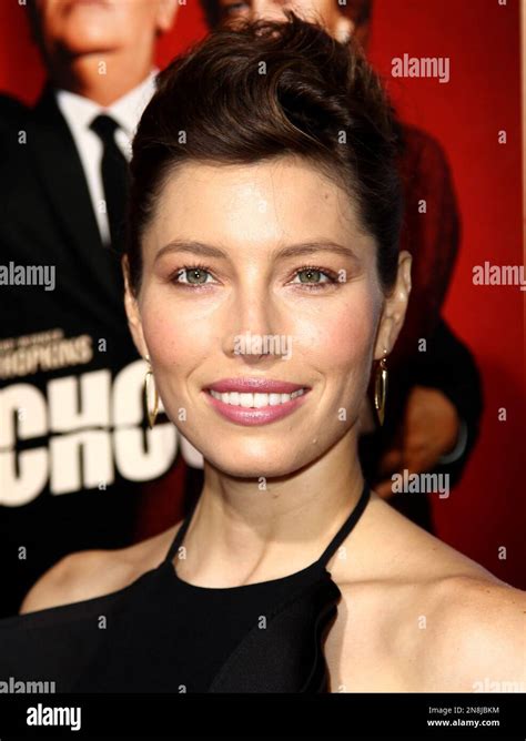Actress Jessica Biel Attends The La Premiere Of Hitchcock At The