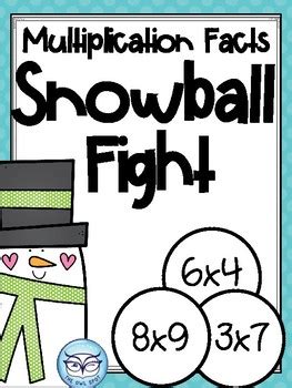 Multiplication Facts Game By The Owl Spot TPT