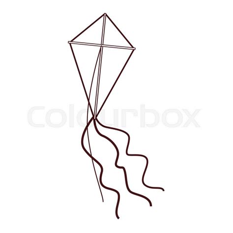 Kite Cartoon Black And White