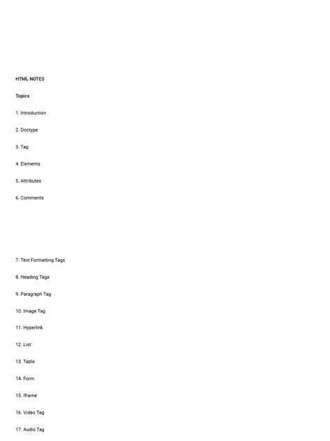Html Note Pdf Html Element Html Html Note Pdf Html Element Html