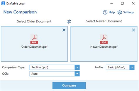 Printing Comparison Outputs Draftable