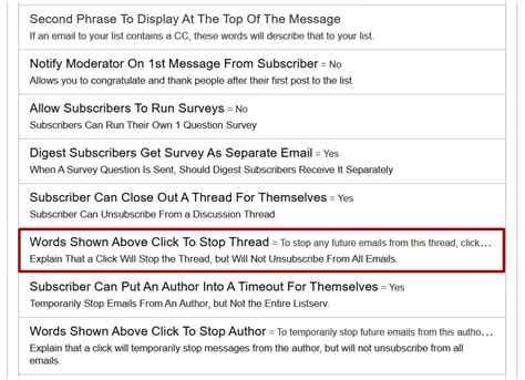 Allow Subscribers To Close A Discussion Thread Email Discussion Group