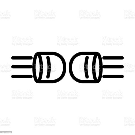 자동차 부품 컬렉션의 자동차 표시기 아이콘입니다 흰색 배경에 격리 된 얇은 선형 자동차 표시기 게이지 미터 윤곽 선개 아이콘 라인 벡터 자동차 표시기 기호 웹 및 모바일