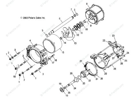 Polaris Watercraft 2004 Oem Parts Diagram For Propulsion