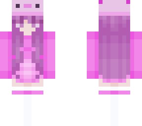 Axolotl Girl Minecraft Skins