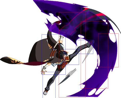 File BBCF Kagura D C Hitbox Png Dustloop Wiki