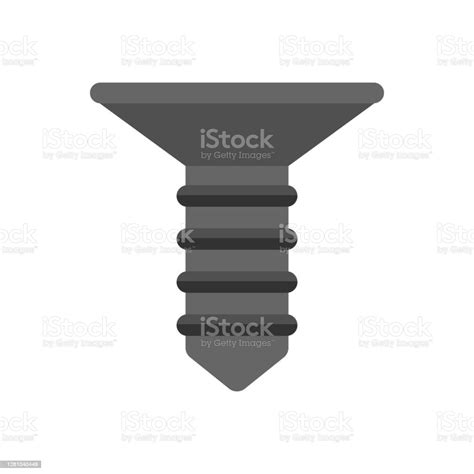 플랫 디자인 스타일의 나사 아이콘 일러스트레이션 볼트 너트 기호 Diy에 대한 스톡 벡터 아트 및 기타 이미지 Diy 강철