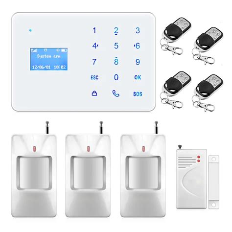 Wireless Home Office Security Alarm System GSM Autodial Text Burglar Intruder Alarm IOS Android