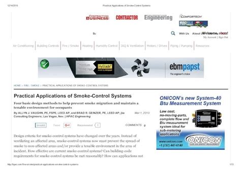 Pdf Practical Applications Of Smoke Control Systems Dokumen Tips