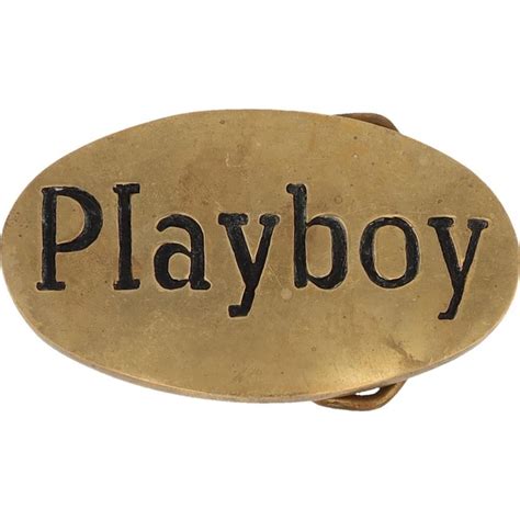 Neu Messing Playboy Playmate Hasen Magazin Hugh Hefner 70s Retro Gürtel