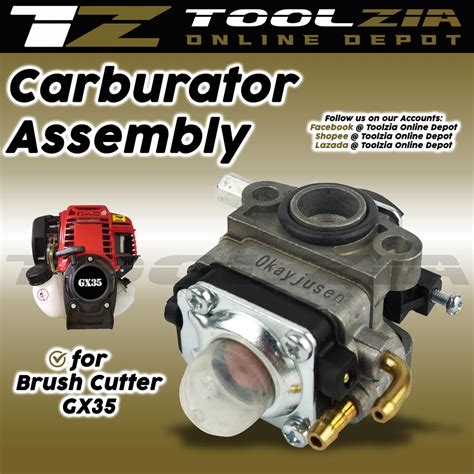 Carburator Assembly For Brush Cutter Gx35 Shopee Philippines