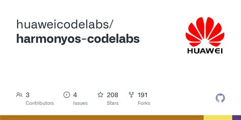 GitHub Huaweicodelabs Harmonyos Codelabs