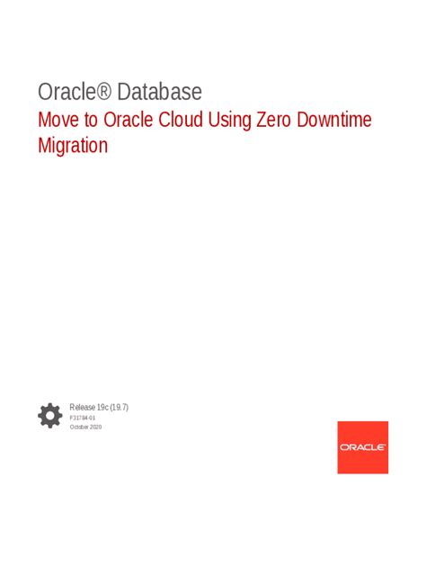 Fillable Online Move To Oracle Cloud Using Zero Downtime Migration Fax
