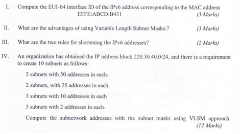 I Compute The Eui 64 Interface Id Of The Ipv6 Studyx
