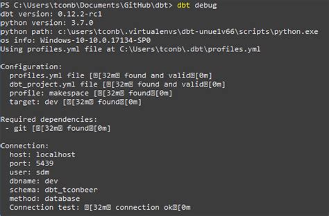 Grace Kelly Dbt Debug Checkmarks Don T Render Correctly In Windows Powershell Issue