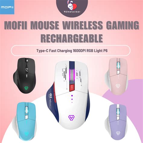 Jual Mofii Mouse Wireless Gaming Rechargeable Baterai Type C Fast