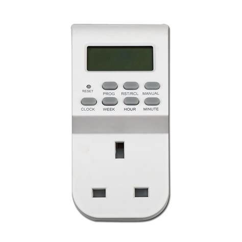 Uk Socket To 13a Uk Plug Digital Timer Socket Timer Socket And Digital Timer