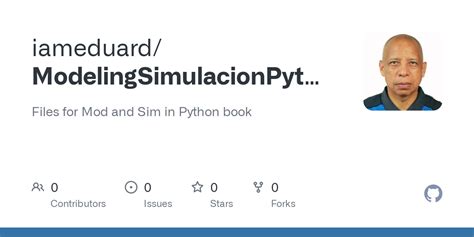 GitHub Iameduard ModelingSimulacionPython Files For Mod And Sim In Python Book