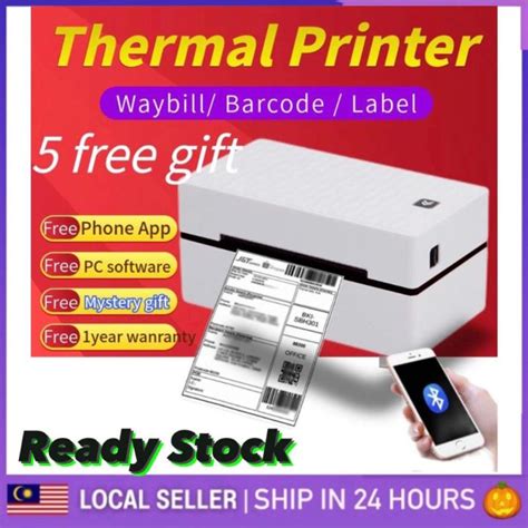 🎁free T🎁 Thermal Printer A6 Waybill Sticker Maker Bluetooth Pc Air