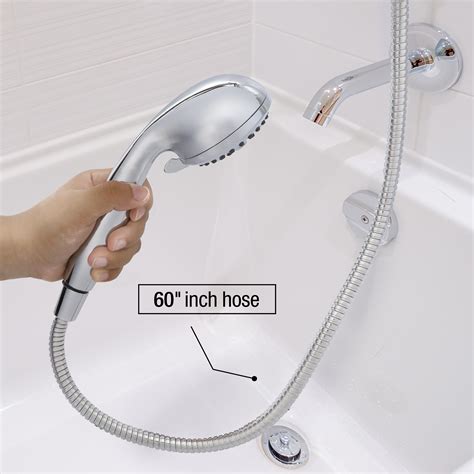 Multi Function Massage Handheld Showerhead With Hose In Chrome Danco