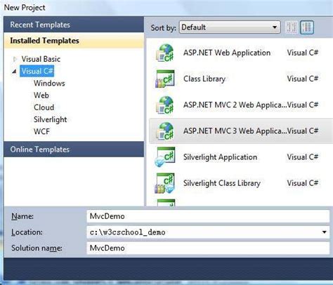 Aspnet Mvc Web 应用程序w3cschool