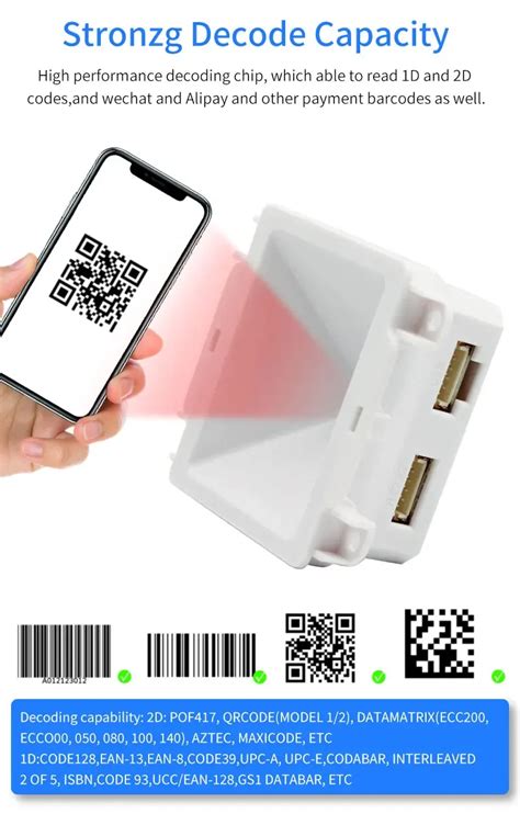 Embedded Usb Qr Code Iris Scanner Price Module With Auto Induction Cmos Sensor And Ttl