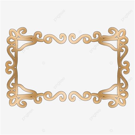 황금 사각형 테두리 직사각형 국경 황금 Png 일러스트 및 Psd 이미지 무료 다운로드 Pngtree