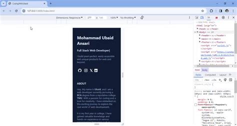 Mohammad Ubaid Ansari On Linkedin Developers